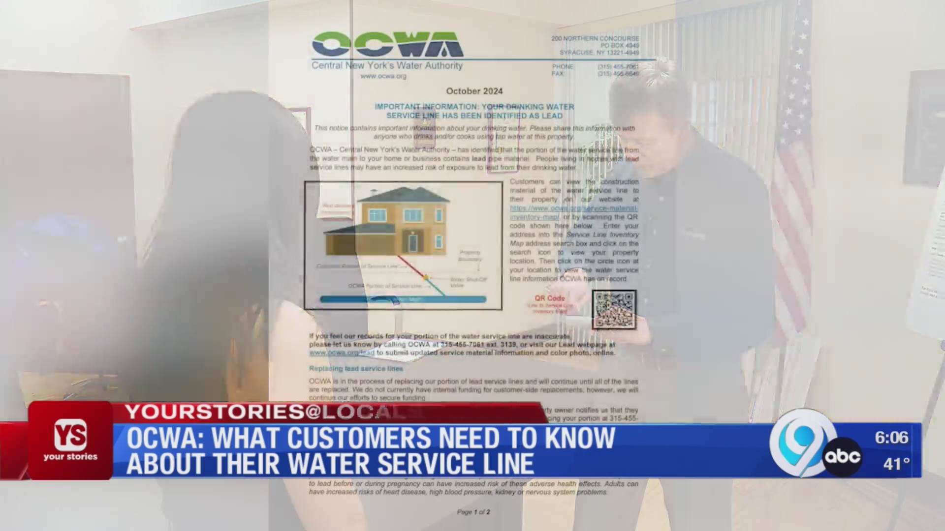 OCWA: What customers need to know about their water service line – WSYR