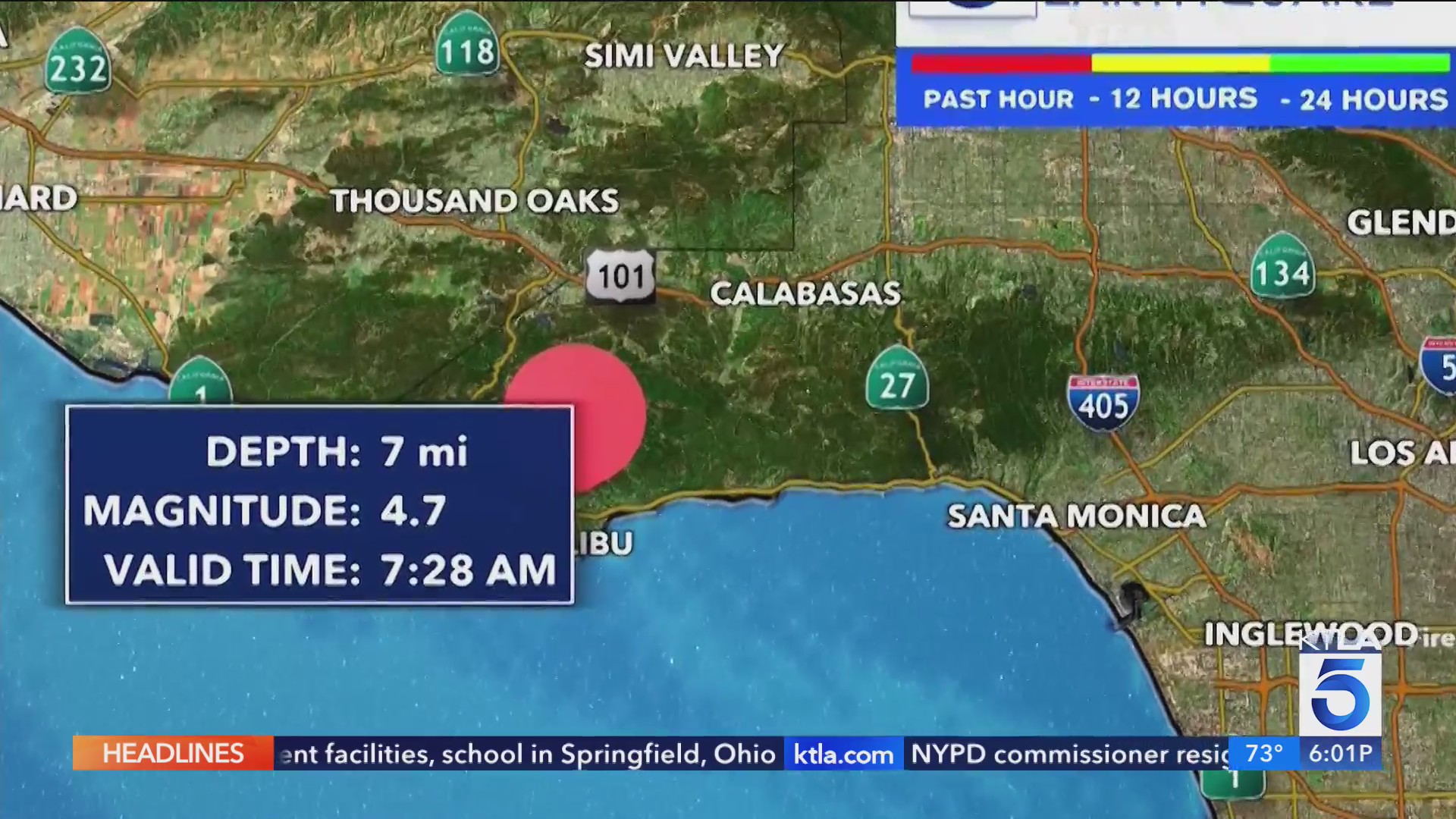 Magnitude 4.7 earthquake shakes Los Angeles area – KTLA