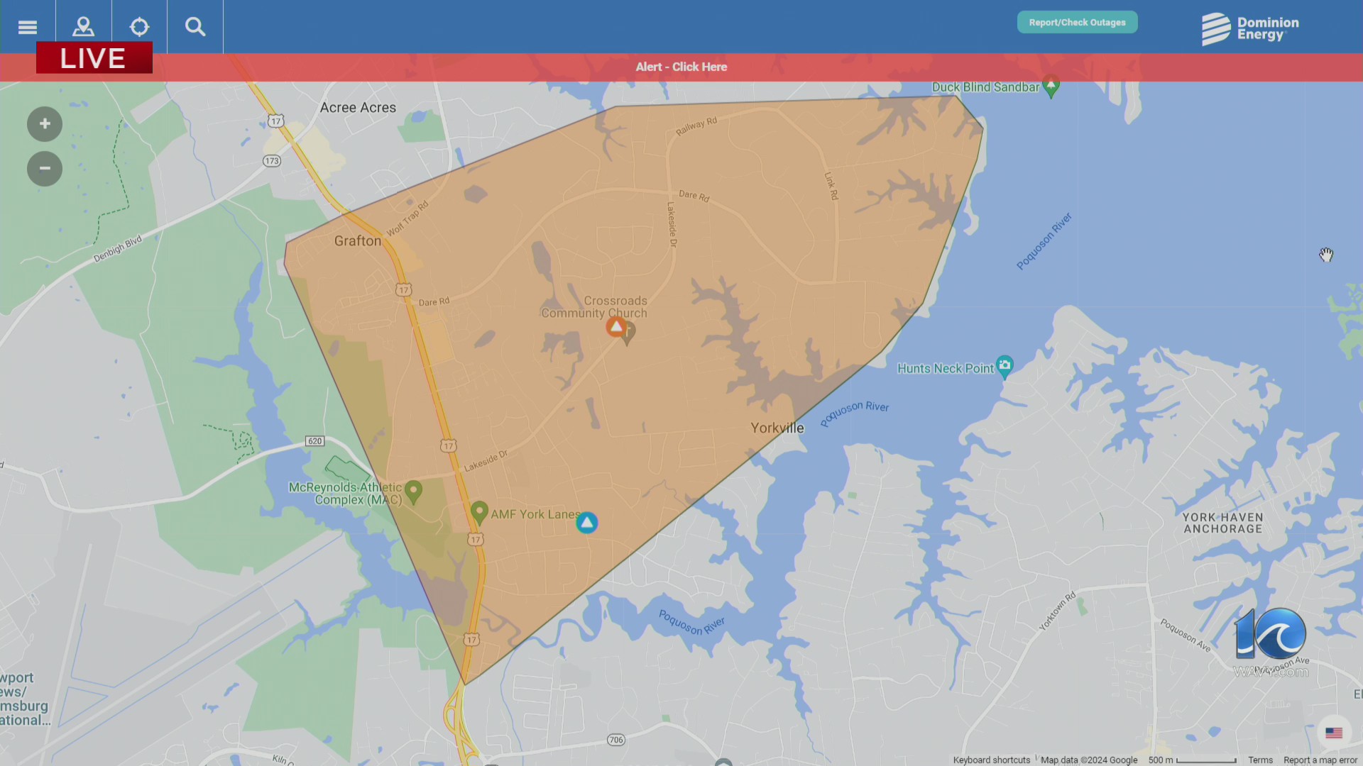 Power outages across Hampton Roads amid Friday morning storms – WAVY.com