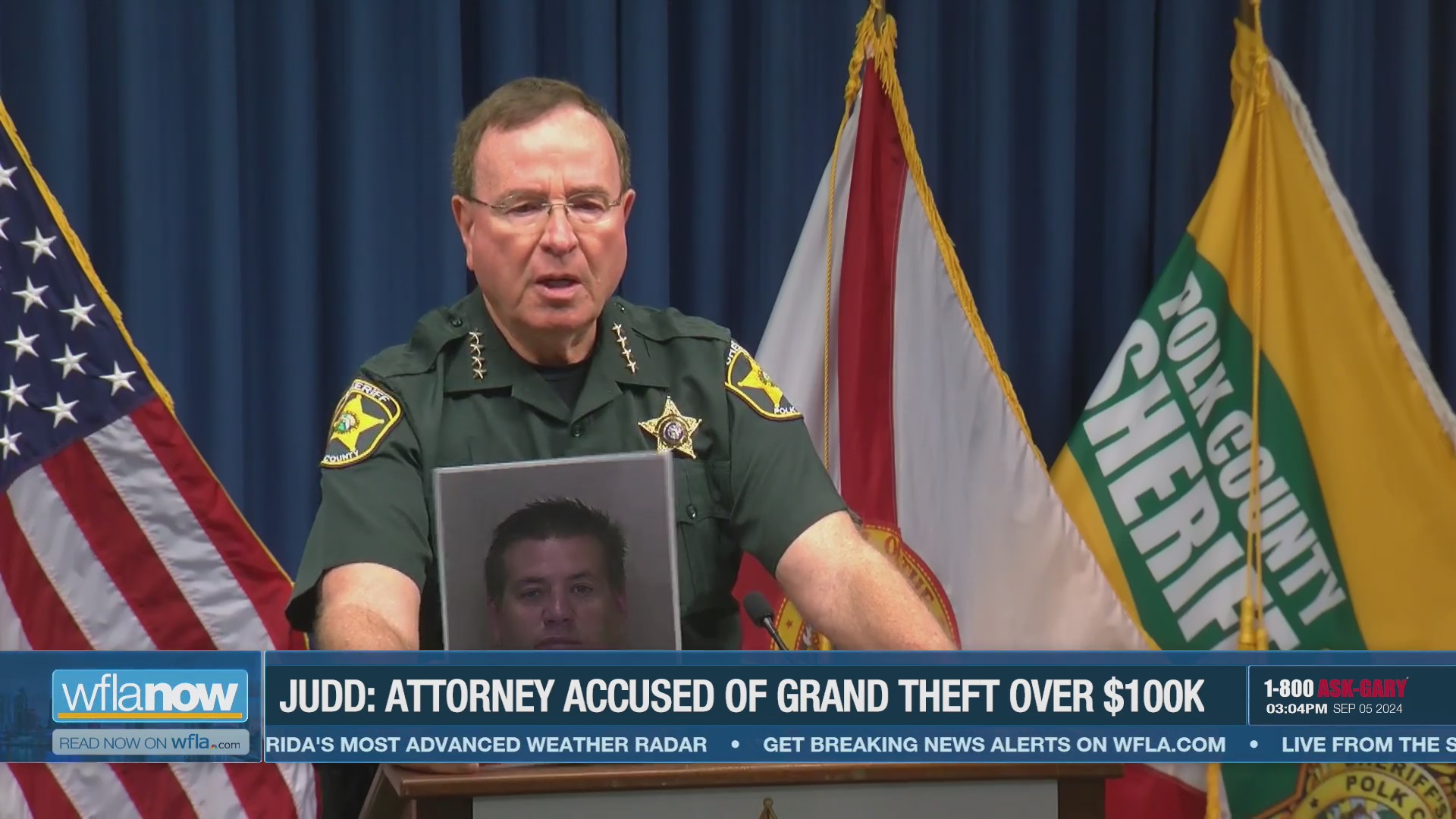 Polk County Sheriff Grady Judd discusses arrest of Family Elder Law ...