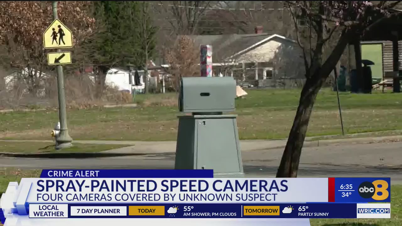 Four of the 11 speed cameras in Richmond school zones spray painted ...