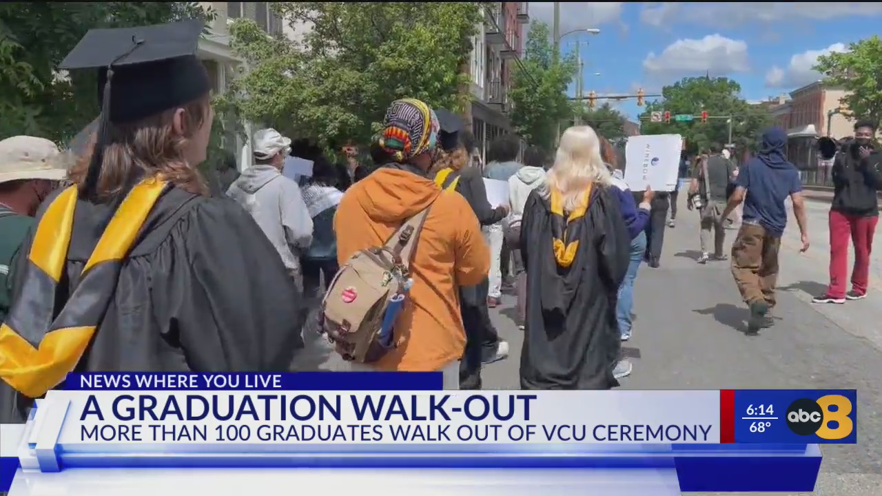 VCU graduates walk out of commencement ceremony in protest as Gov ...