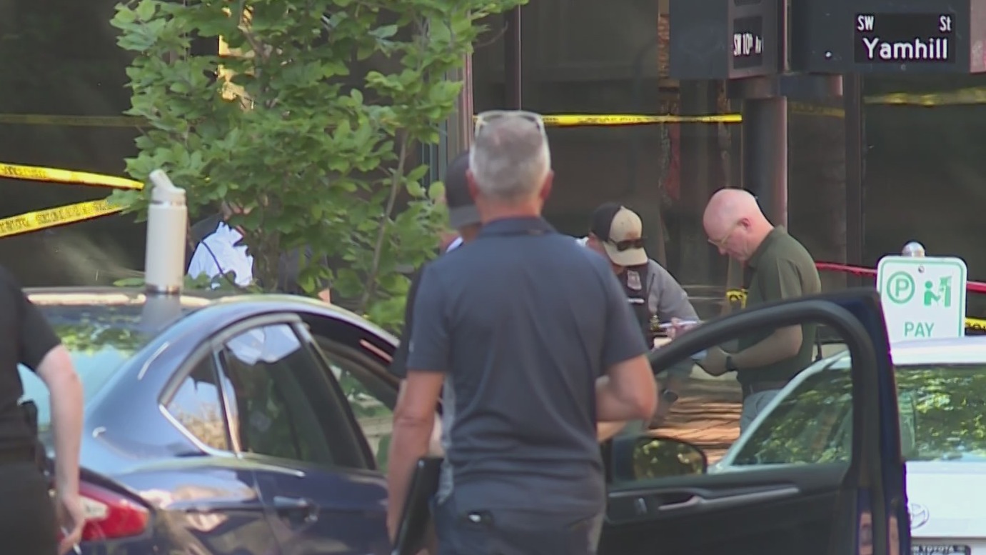 1 killed, 1 arrested after shooting near downtown Portland library ...