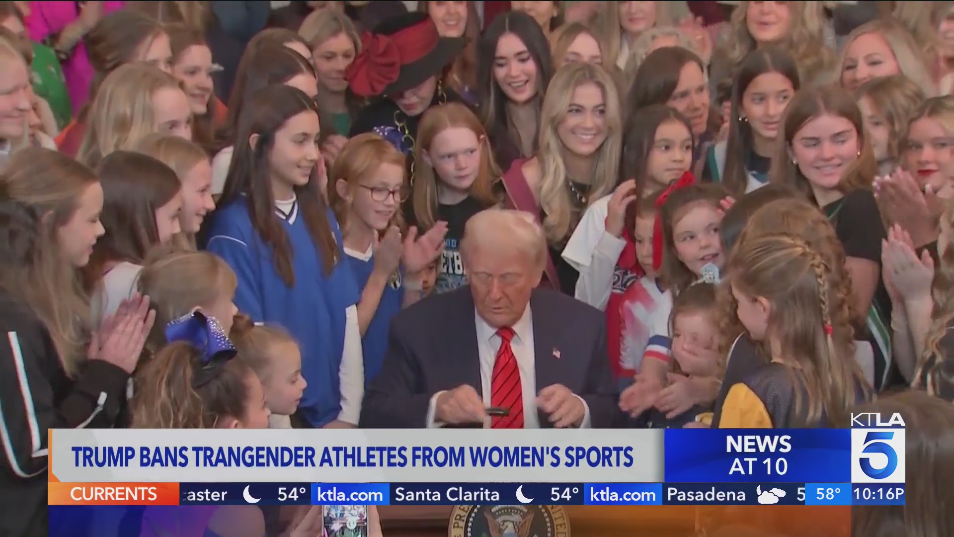 Trump signs executive order banning transgender athletes from women’s ...