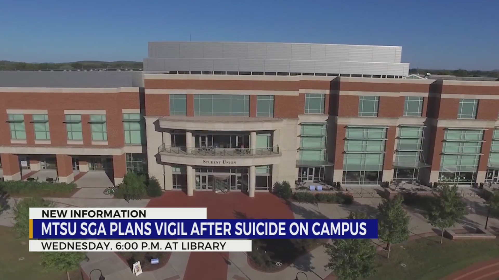 Vigil planned at MTSU following student’s suicide on campus – WKRN News 2