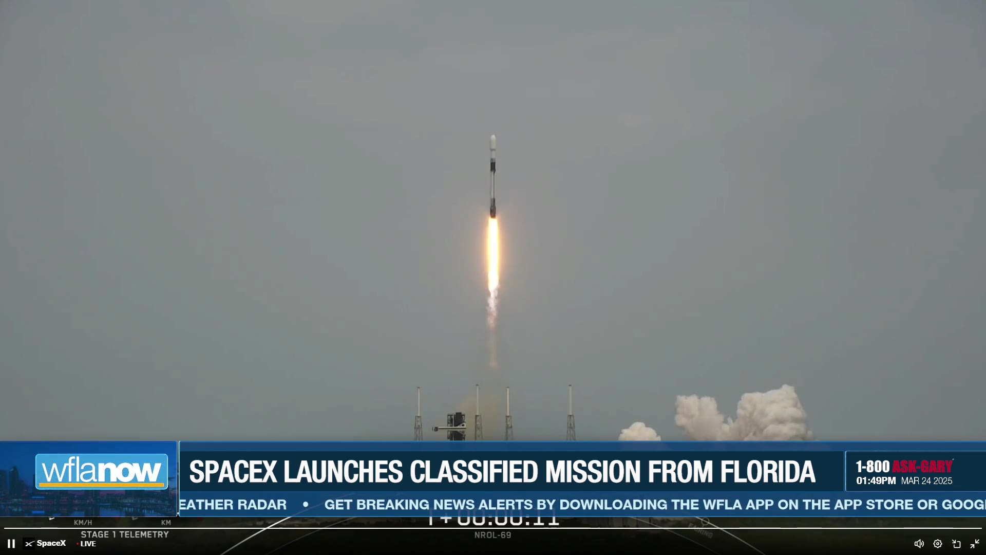 SpaceX launches classified NROL-69 mission from Cape Canaveral – WFLA
