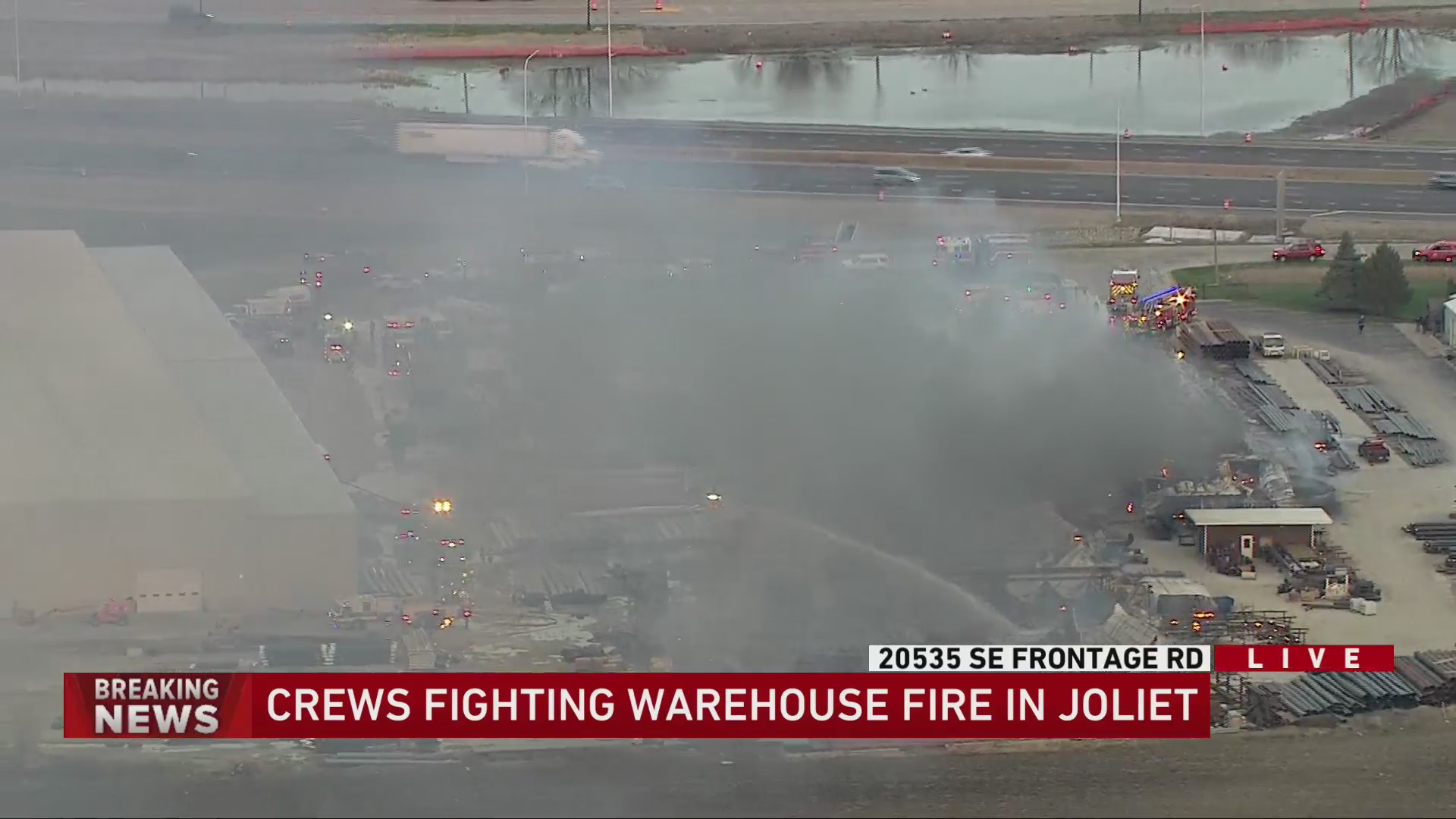 BREAKING: Crews battle large fire at manufacturing facility in Joliet ...