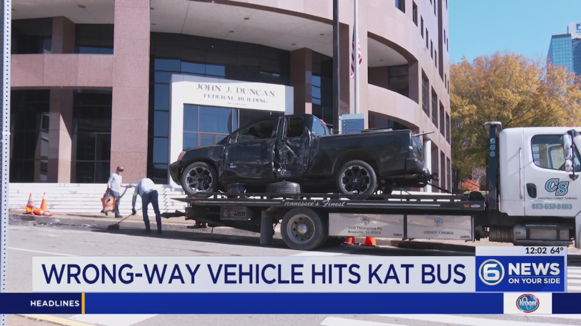 Knoxville Police investigating after wrong-way vehicle hits KAT bus on ...