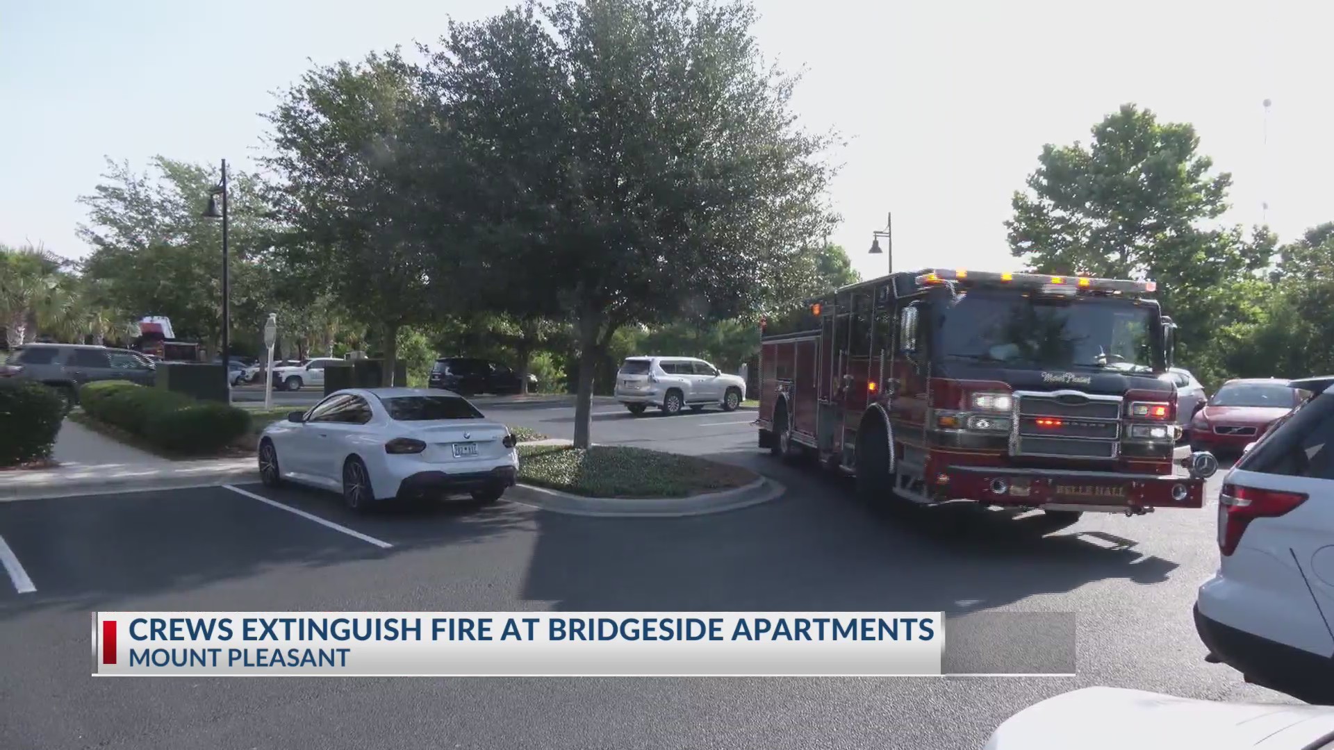 Crews extinguish fire at Bridgeside Apartments – WCBD News 2