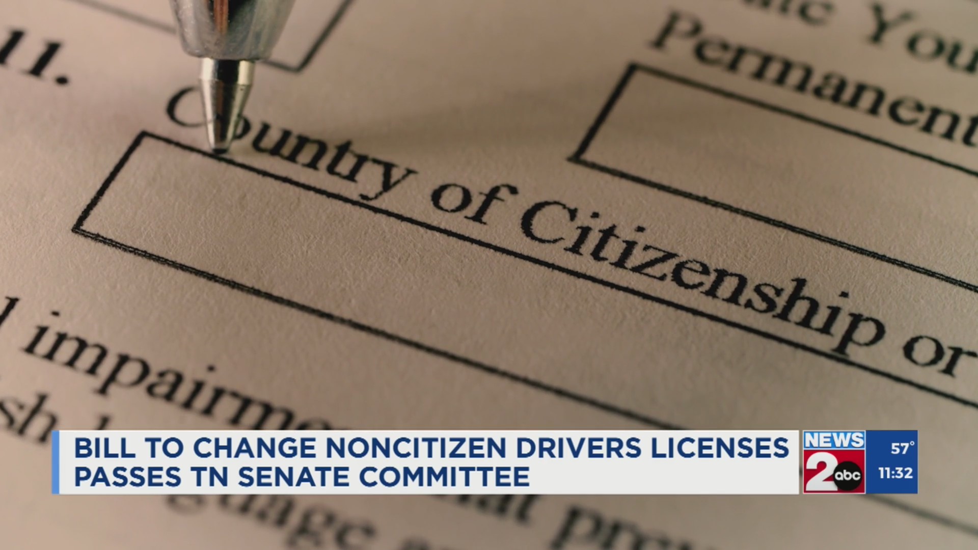 Bill to change non-citizen drivers licenses moves forward – WKRN News 2
