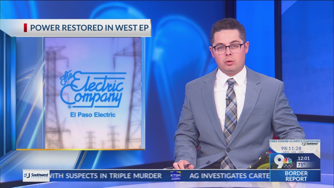 Power restored to 900 residents in West El Paso – KTSM 9 News