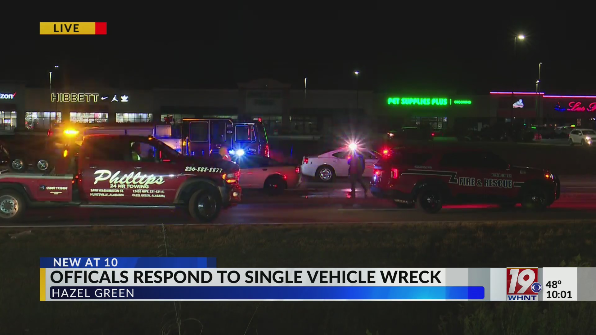Crash Involving One Vehicle Causes lane closure in Hazel Green | Oct ...