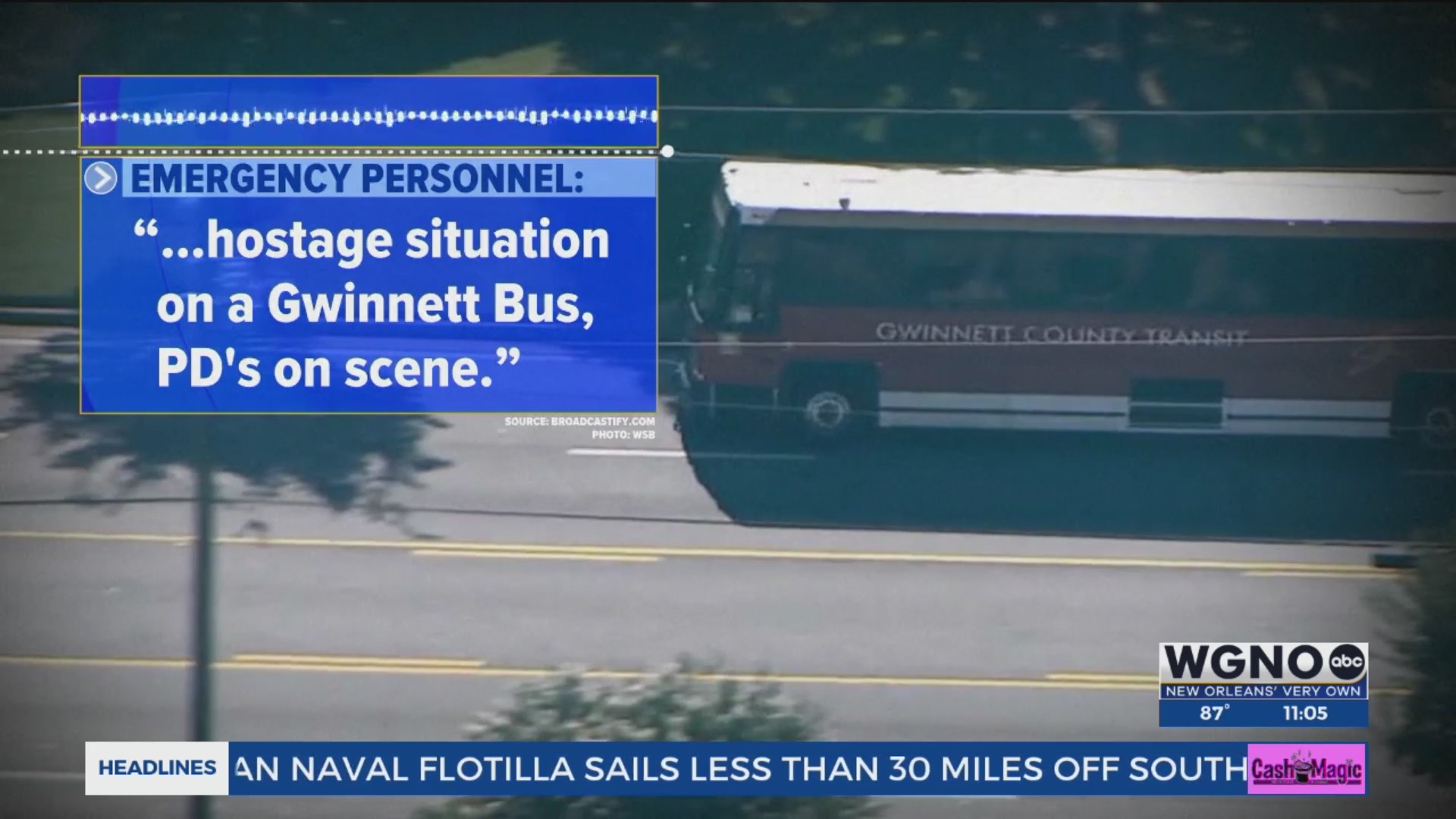 One dead in Atlanta commuter bus hijacking – WGNO
