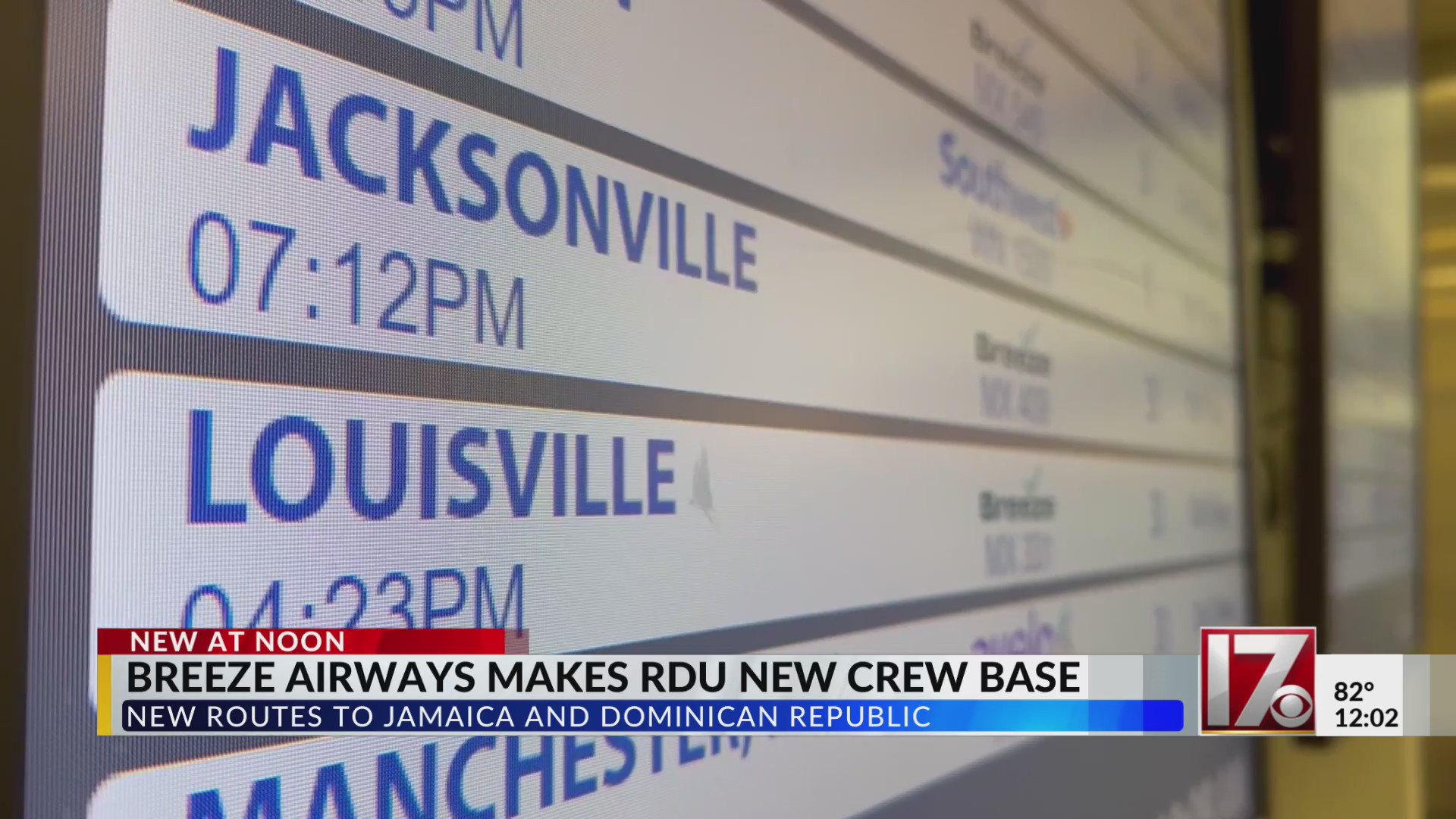 Breeze Airways makes RDU new crew base – CBS17.com