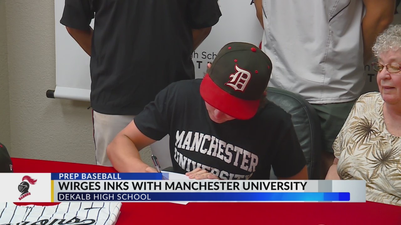 DeKalb’s Josh Wirges signs with Manchester University baseball – WANE 15