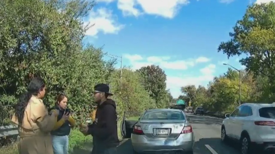 Dashcam video shows suspected staged collision in NYC – PIX11