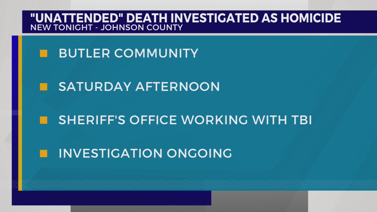 ‘Unattended death’ investigated as homicide in Johnson Co. – WJHL | Tri ...