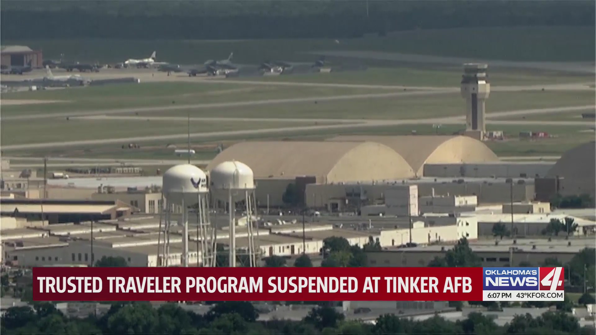 Trusted Traveler Program suspended at Tinker AFB – KFOR.com Oklahoma City