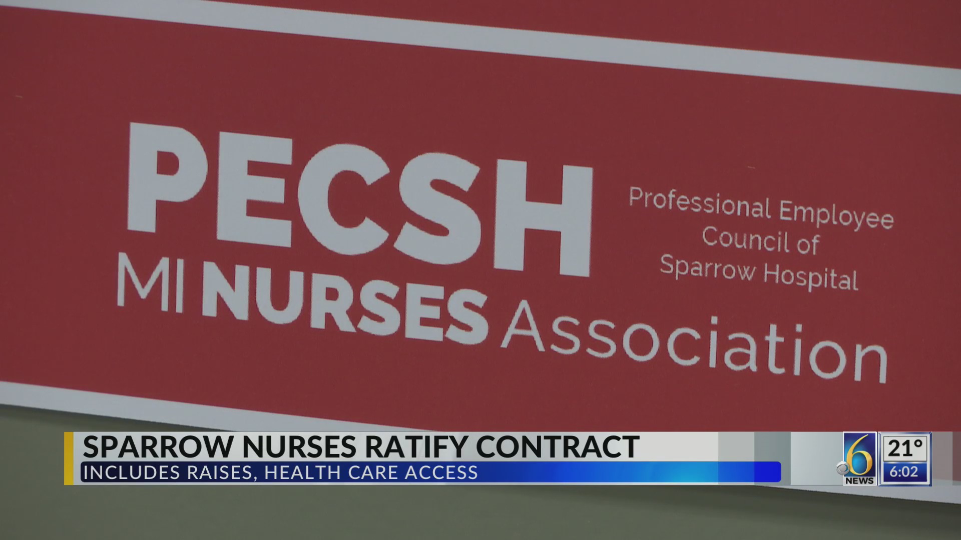 Sparrow nurses ratify contract – WLNS 6 News