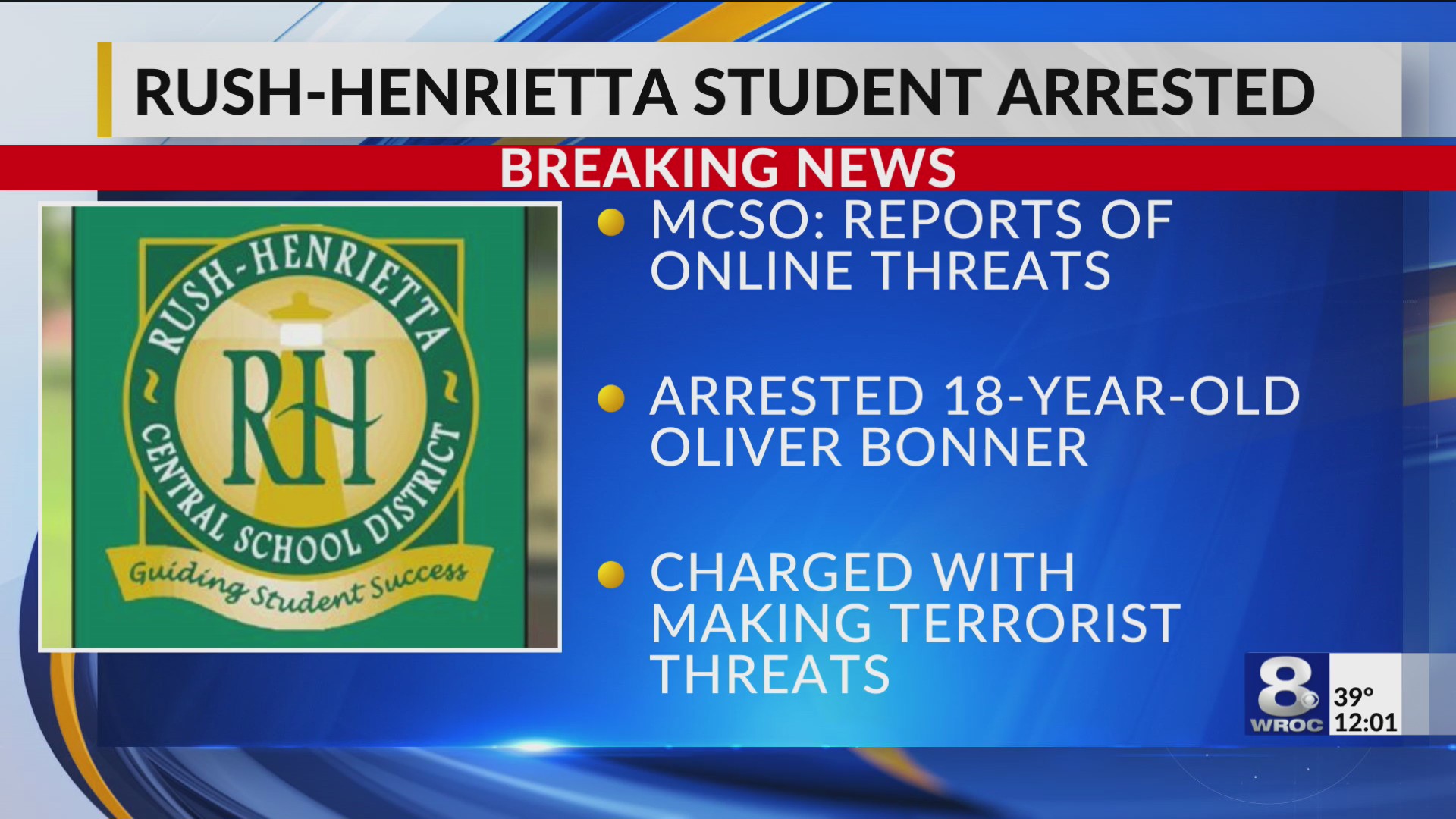 Rush-Henrietta student arrested following social media threats ...