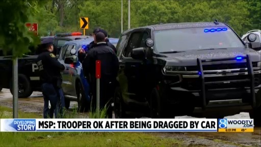 MSP: Trooper is OK after being dragged by car during traffic stop ...