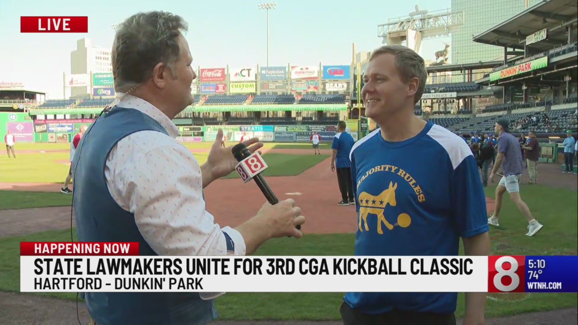 State lawmakers unite for 3rd CGA kickball classic – WTNH.com