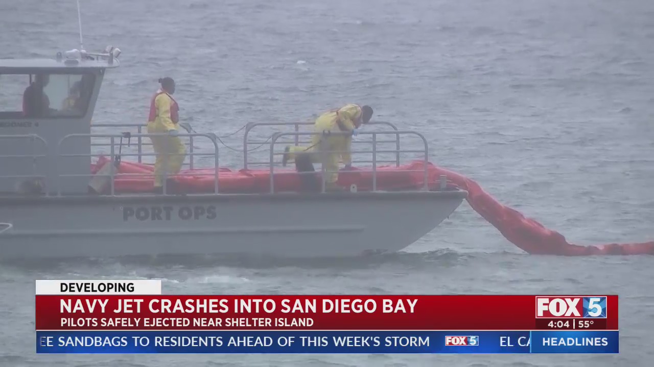 Two pilots safely ejected after U.S. Navy jet crashes into San Diego ...