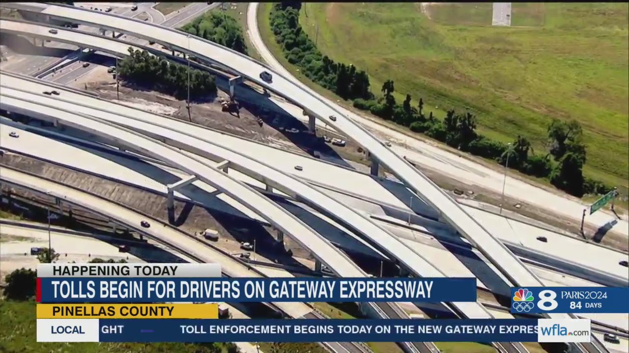 Tolls begin Friday on the Gateway Expressway in Pinellas County – WFLA