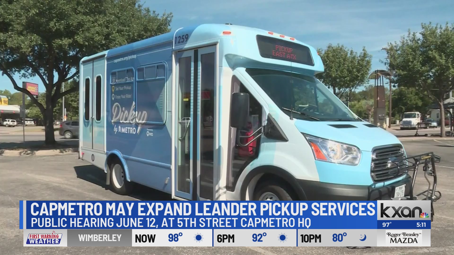 CapMetro considering Leander Pickup Zone expansion – KXAN Austin