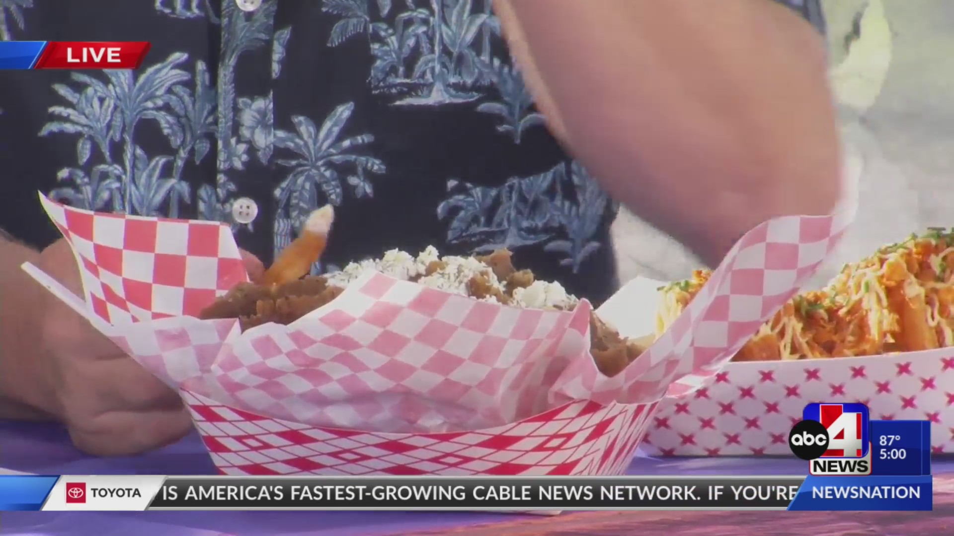 Brien McElhatten, Sarah Murphy, and Dana Greene try Utah State Fair ...