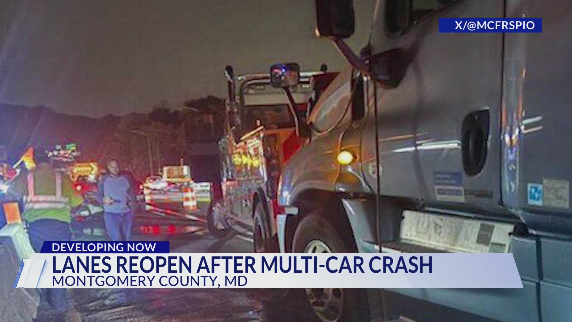 Lanes Reopen on I-495 after Crash in Montgomery County – DC News Now ...