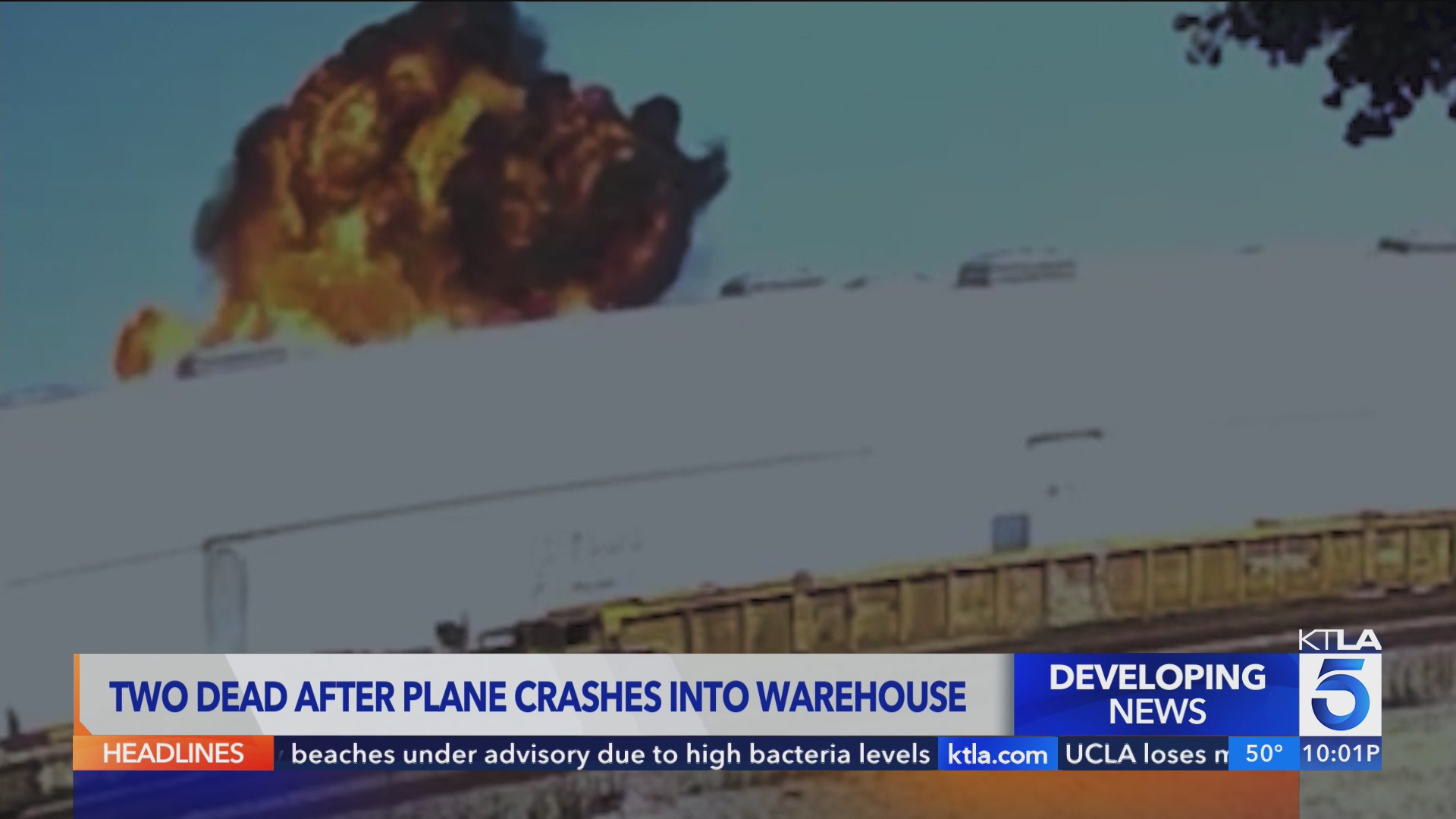 2 dead, 19 injured in Fullerton plane crash – KTLA
