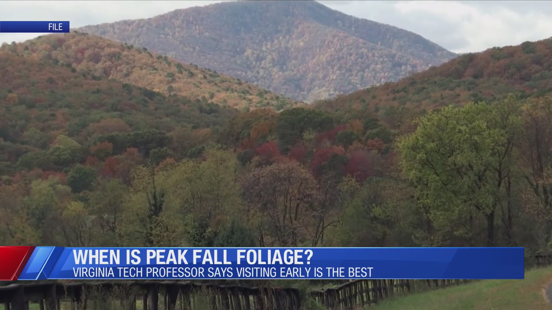 Roanoke fall foliage: Best viewing from Oct. 21 to Nov. 1 – WFXRtv