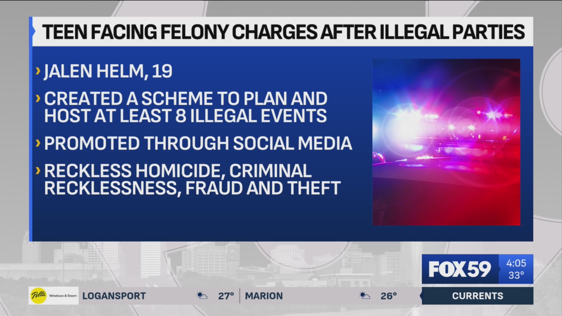 19-year-old faces charges for illegal parties, one deadly – Fox 59