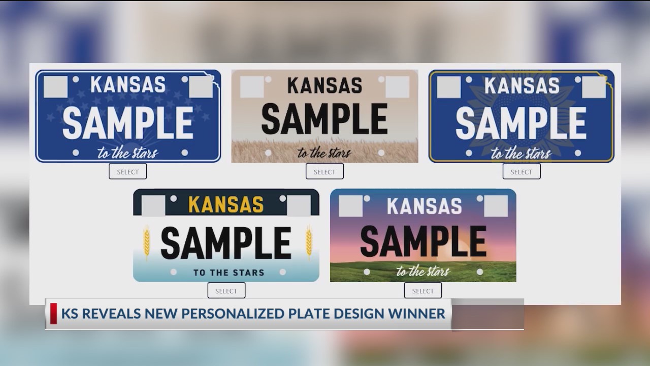 Kansas reveals new ‘custom license plate’ design – KSNT 27 News