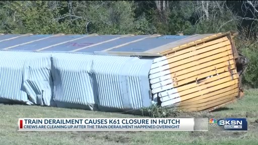 Train derailment blocks some Hutchinson railroad crossings – KSN-TV