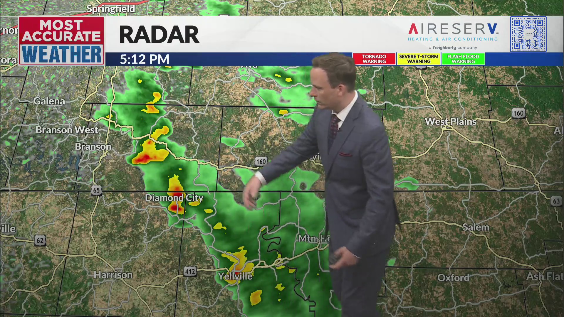 Grumbles of thunder and pockets of heavy rain into Thursday – KOLR ...