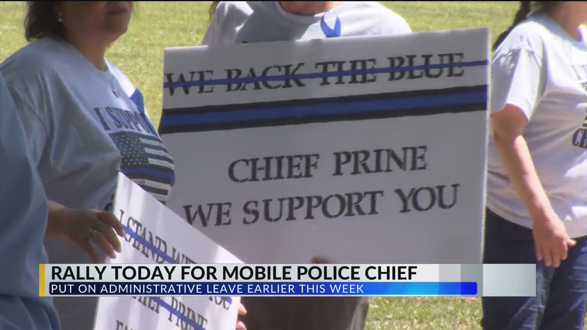 Chief Paul Prine speaks: Rally in support of Mobile Police Chief – WKRG ...