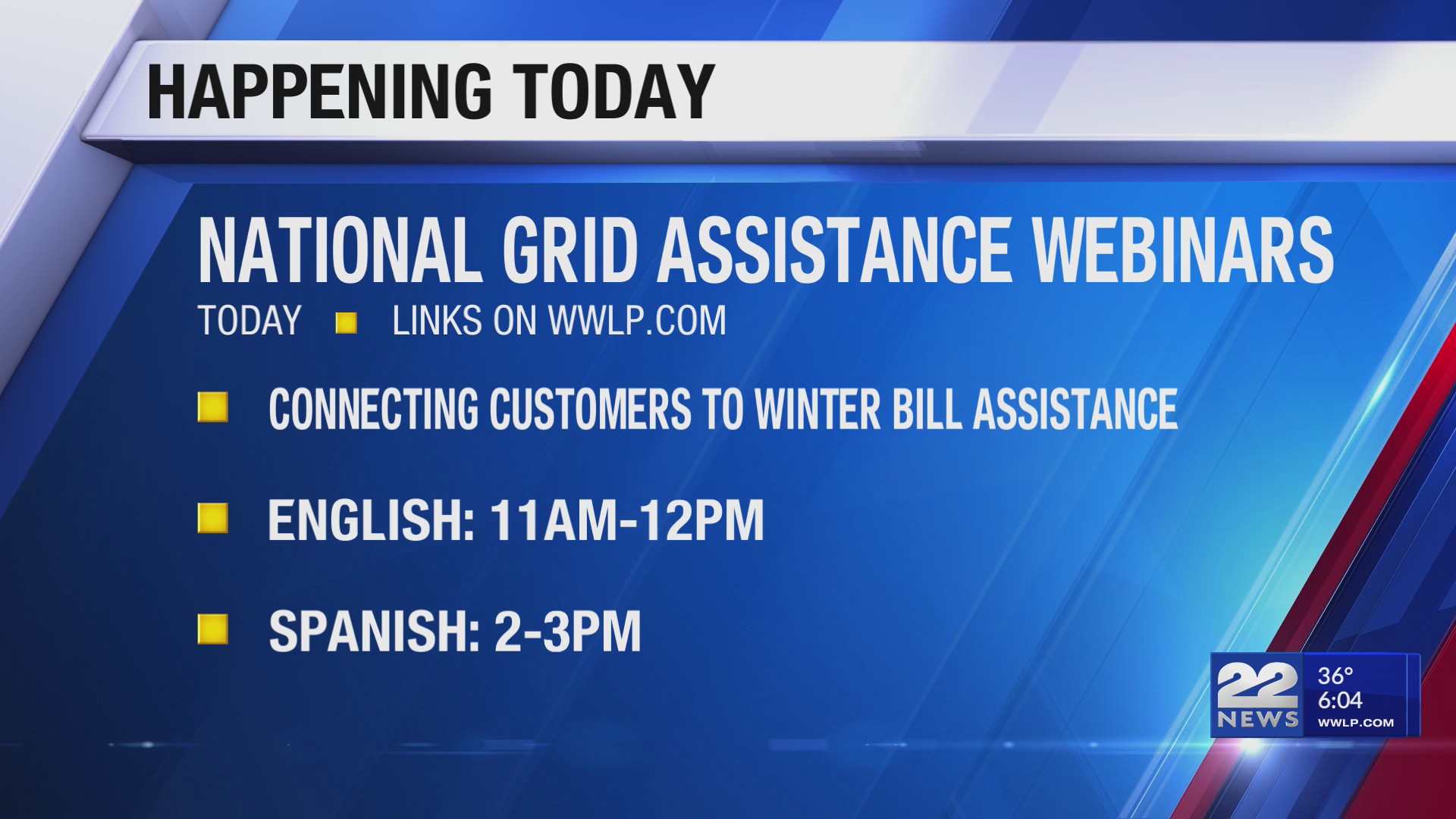 National Grid hosts webinars on winter heating assistance – WWLP