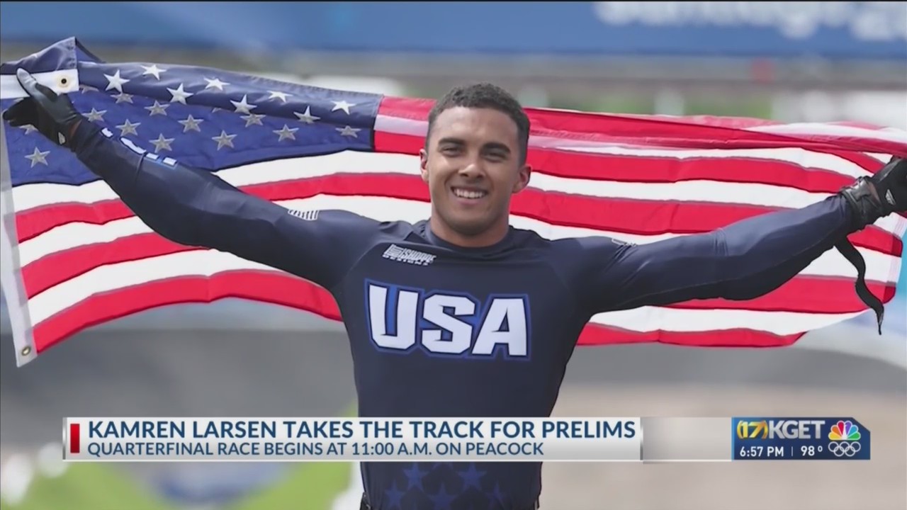Kamren Larsen begins Paris Olympics BMX racing competition Thursday ...