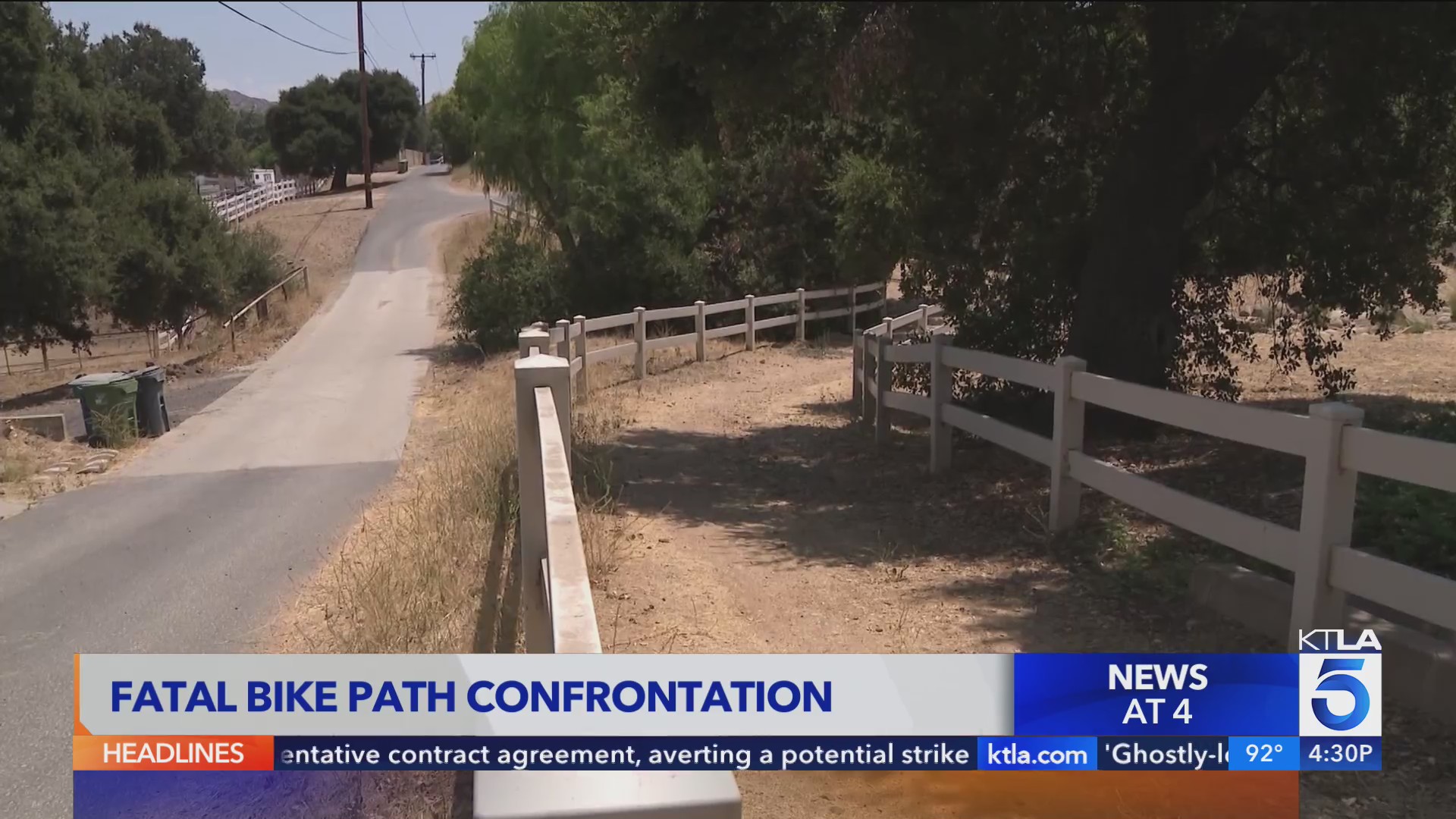 Confrontation leads to deadly shooting on Simi Valley bike path – KTLA