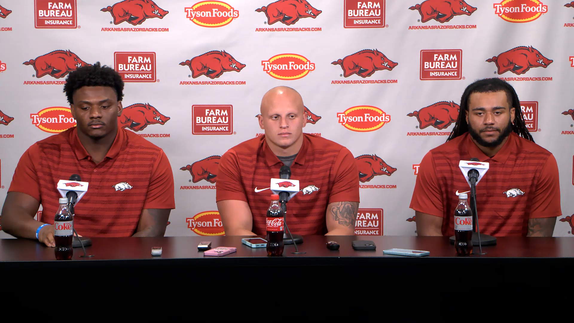 Eric Gregory, Landon Jackson, and Nico Davillier speak to media after ...