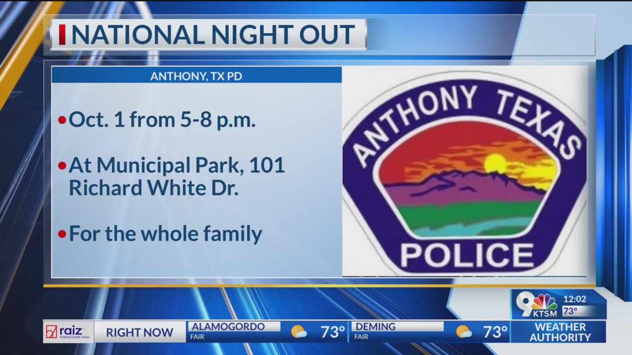 Anthony, Texas, PD to host National Night Out event – KTSM 9 News
