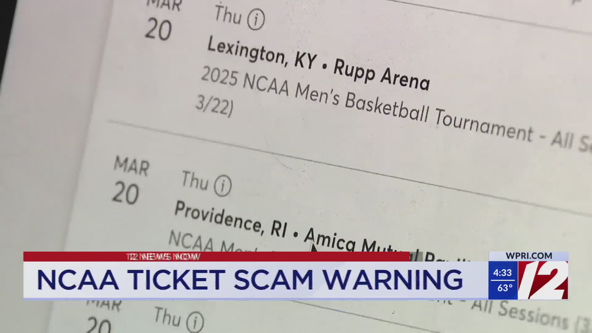 How to avoid NCAA Tournament ticket scams – WPRI.com