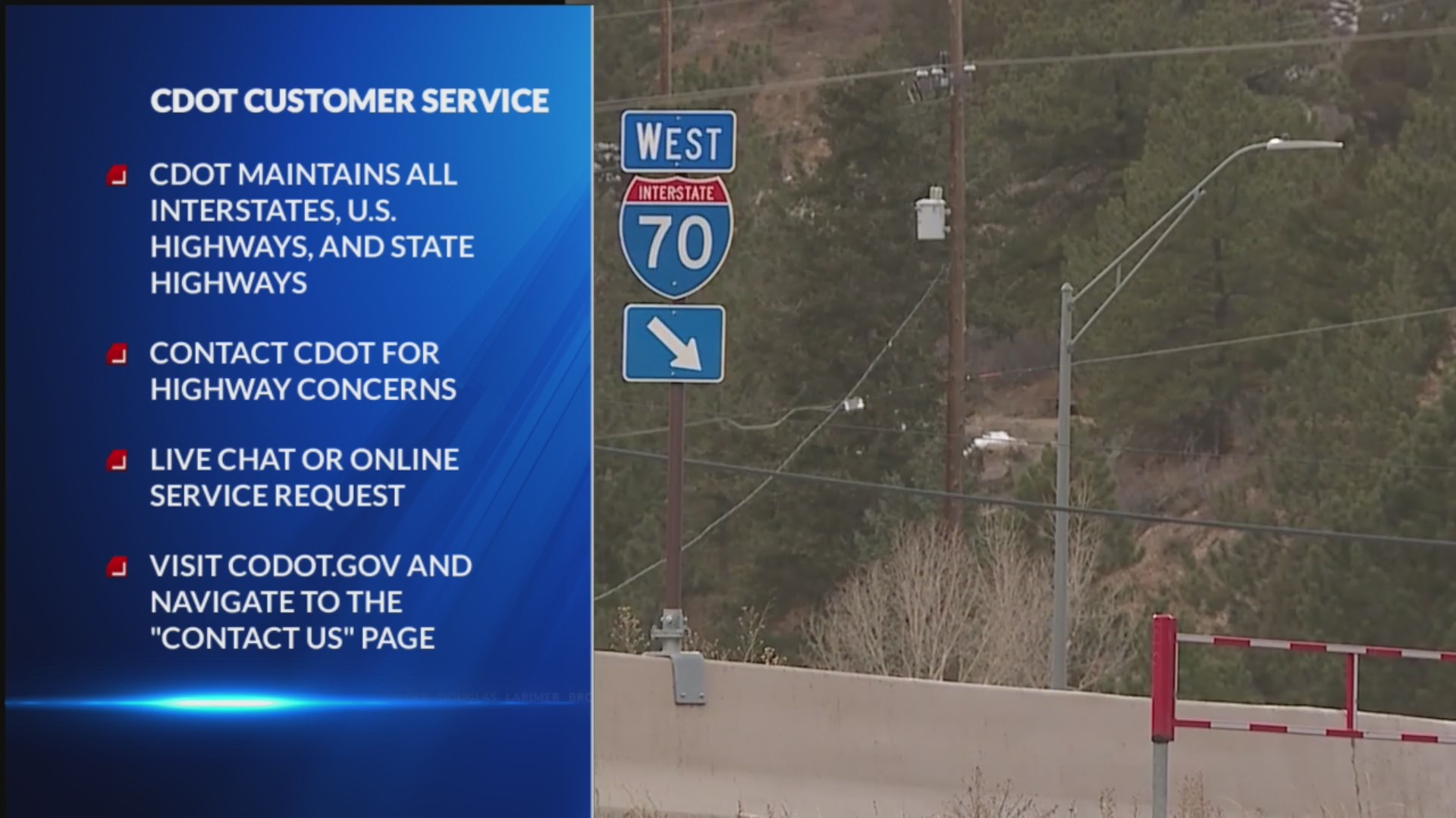 CDOT reminds drivers how to report road concerns – FOX31 Denver