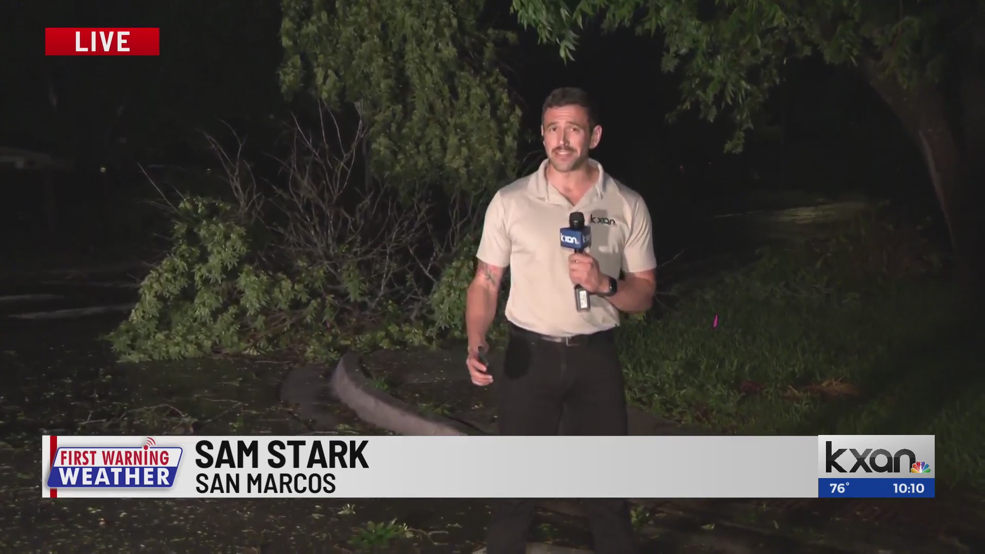 KXAN’s Sam Stark surveys damage in San Marcos – KXAN Austin