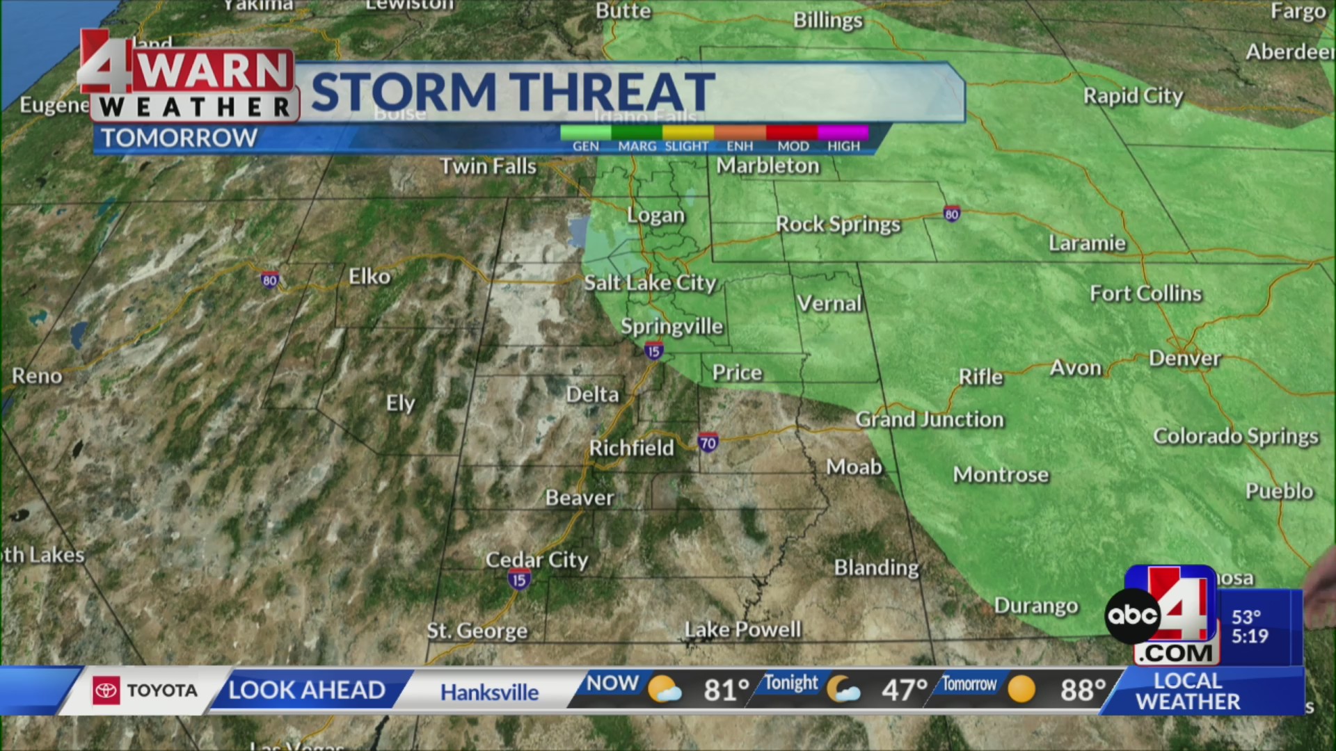 Utah weather becomes cooler and unsettled – ABC4 Utah
