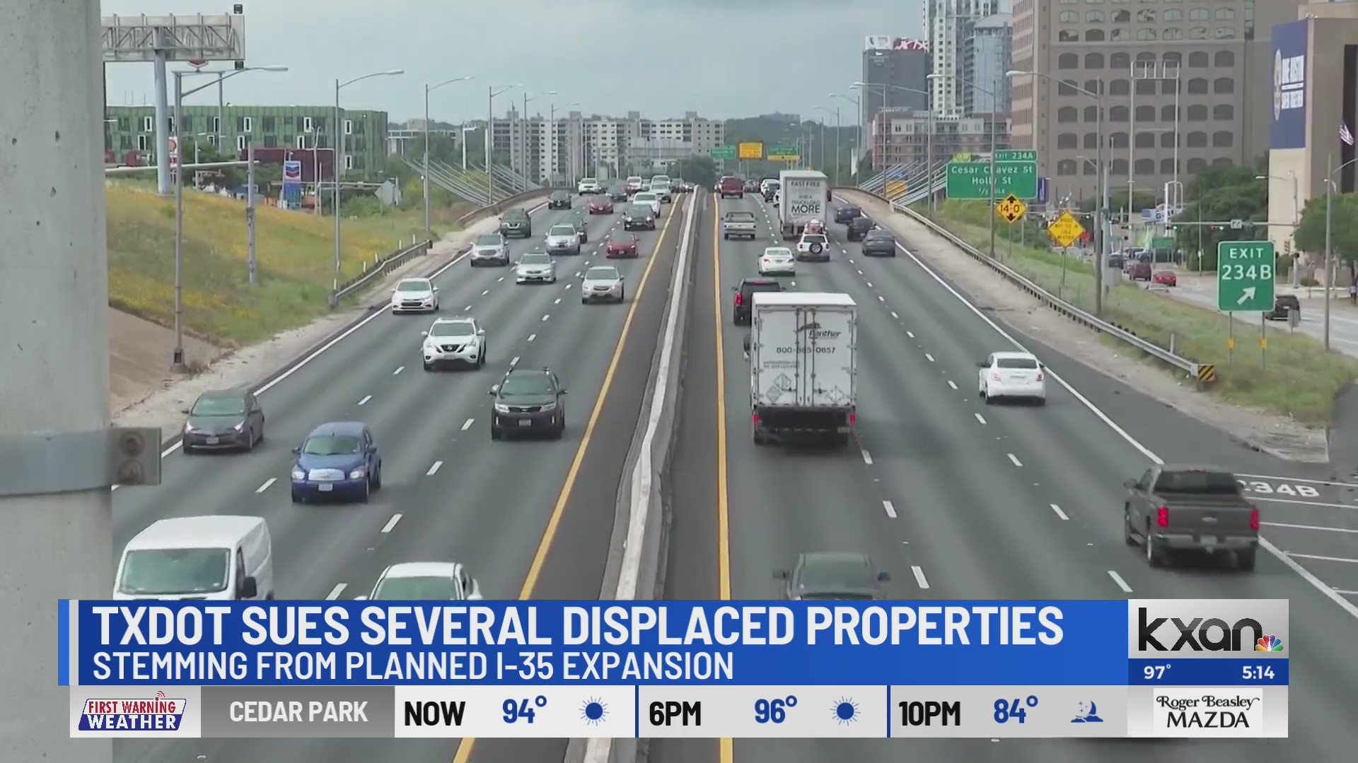 TxDOT sues several displaced properties amid planned I-35 expansion ...
