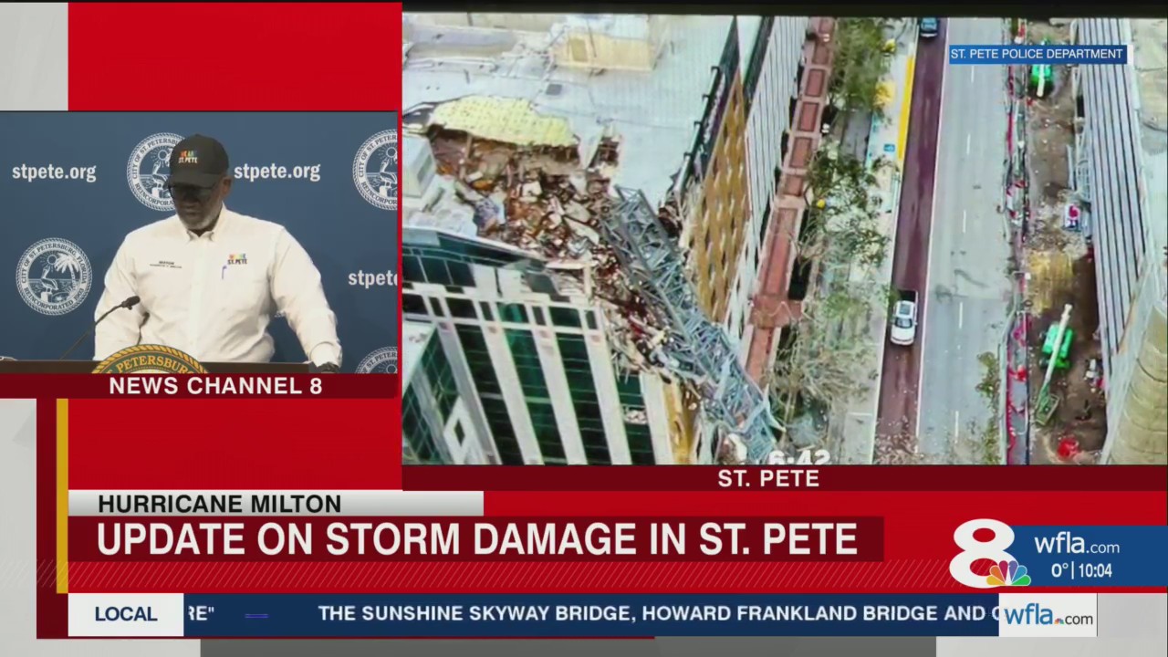 WATCH: St. Petersburg Mayor Ken Welch Hurricane Milton recovery presser ...