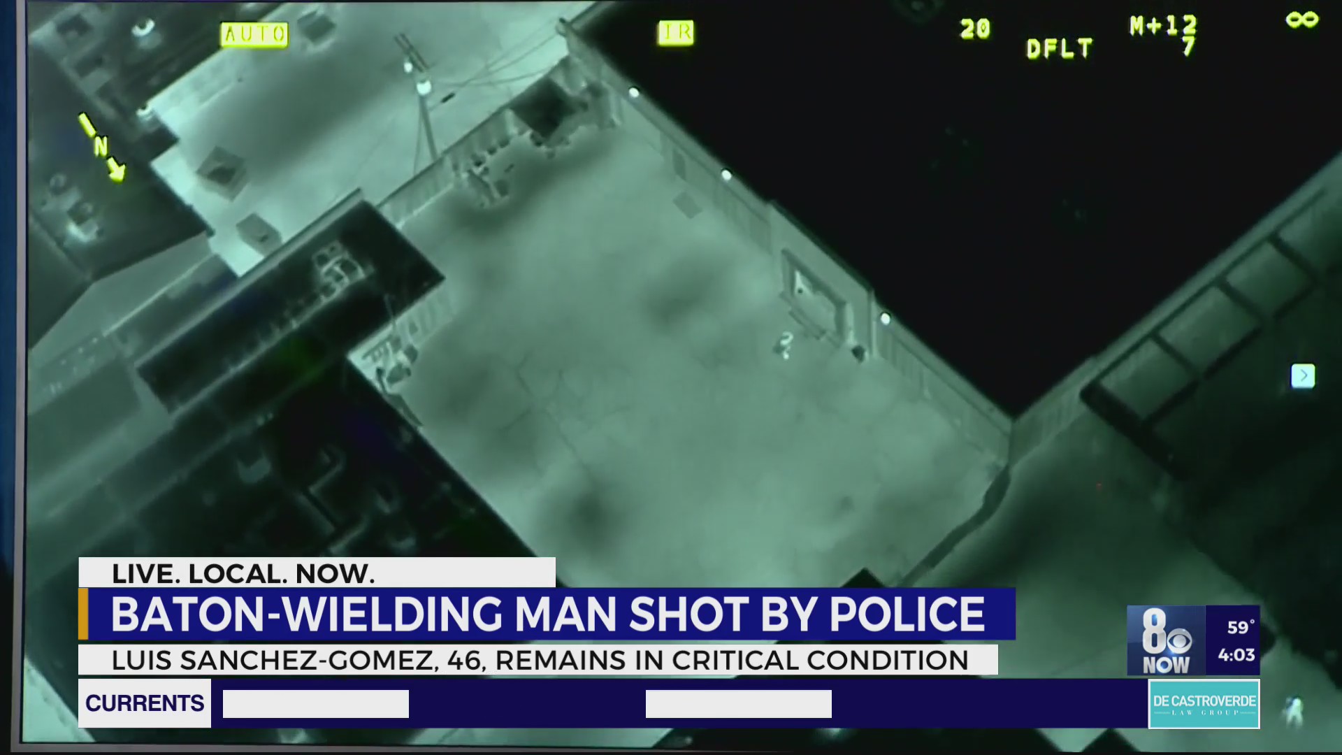Body-worn camera shows baton-wielding man run toward Las Vegas police ...